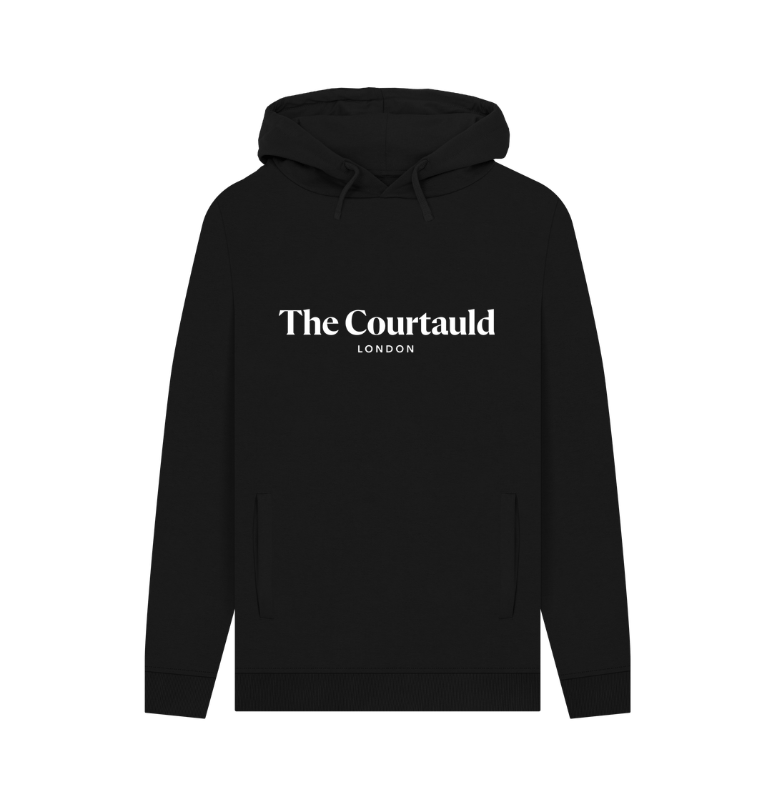 Unisex Hoody Black/White Logo – The Courtauld Shop